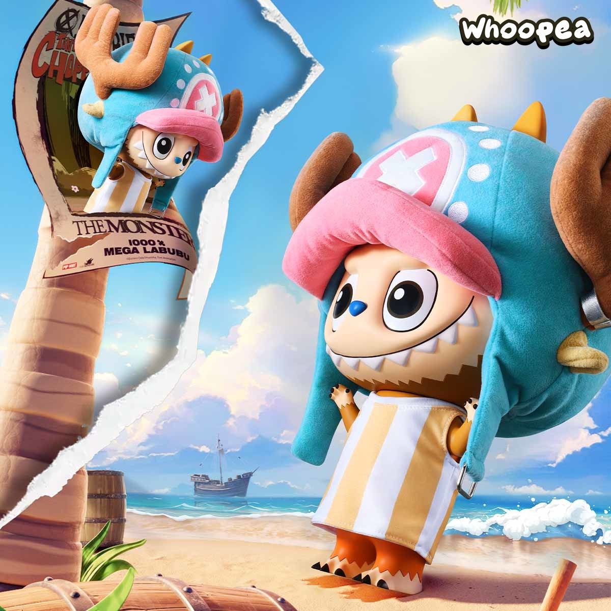 MEGA LABUBU 400% & 1000% TONY TONY CHOPPER – WHOOPEA