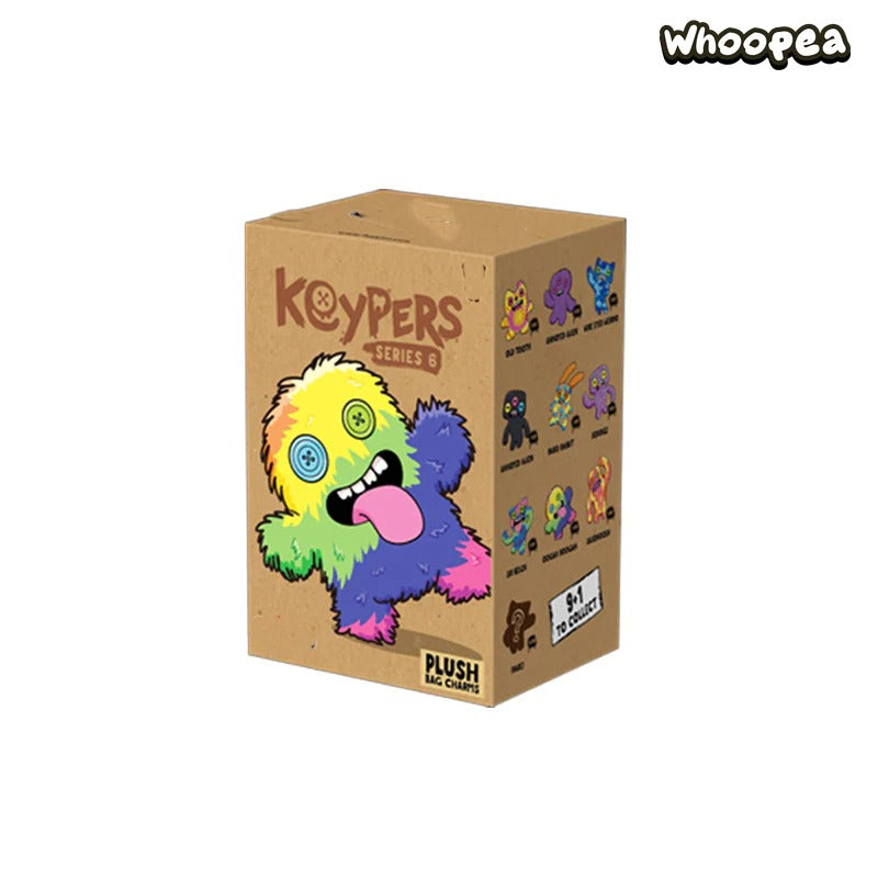 Fuggler Funny Ugly Monster Keypers V6 Series Plush Key Chain Dolls, Bl ...