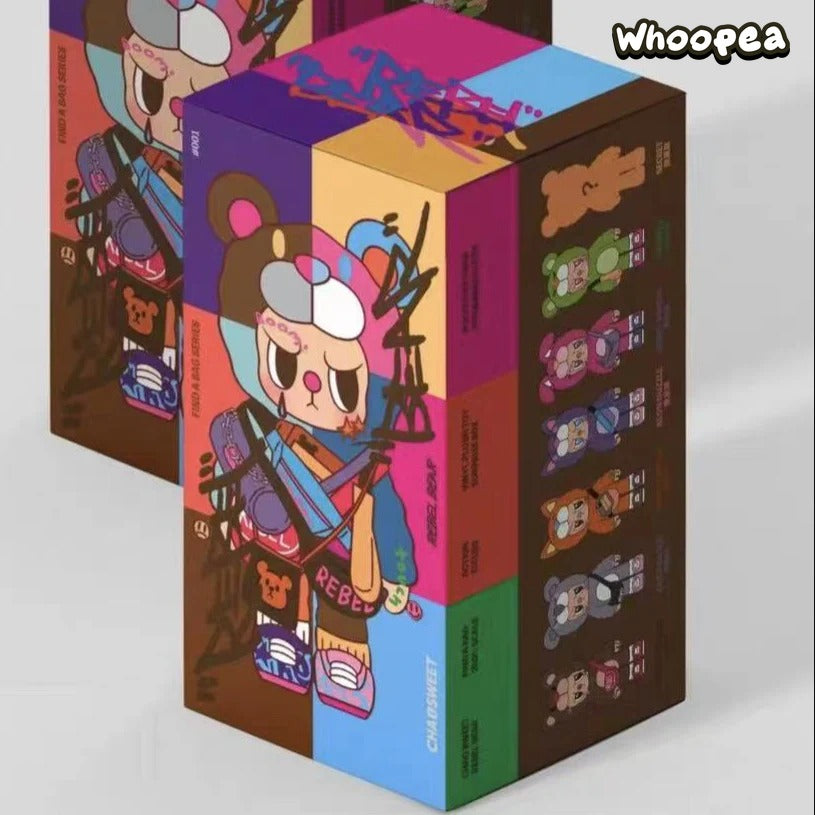 REBEL BEAR Find a Bag Series Vinyl Plush Blind Box – WHOOPEA